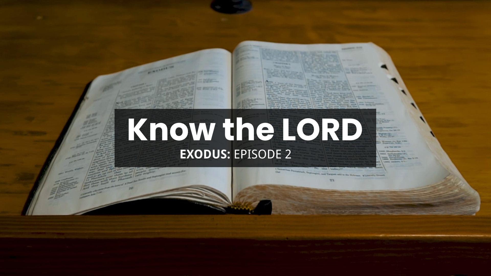 Exodus Episode 2: Know the Lord